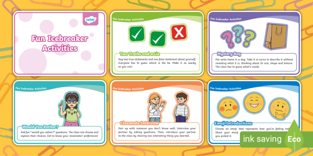 Fun Icebreakers | twinkl.com.au