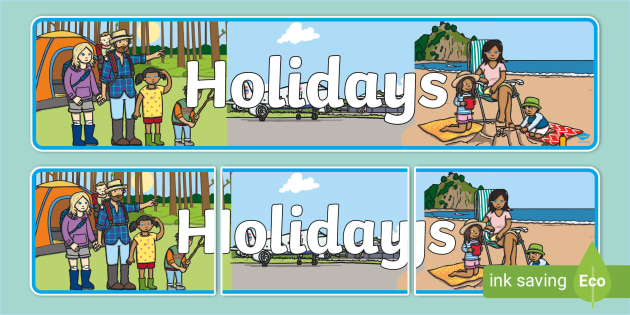 Our Holidays Display Banner (teacher made)