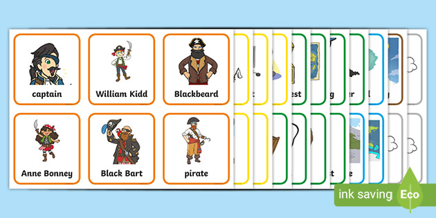 Pirates Topic Colourful Semantics (teacher made)