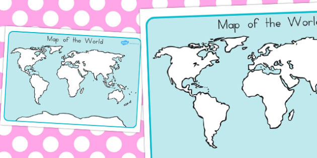 Map of the World (teacher made)