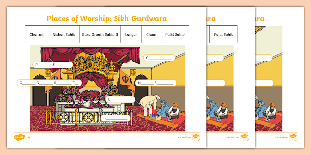 Places Of Worship Worksheet • Twinkl.com.au