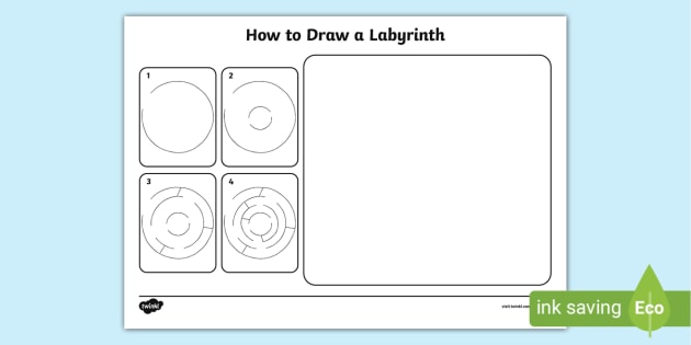 FREE! - How to Draw a Labyrinth (Teacher-Made)