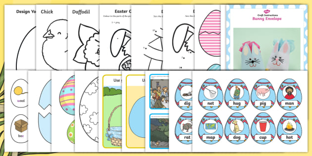 Bumper early years Easter activities pack: ‘Eggcellent’ fun!