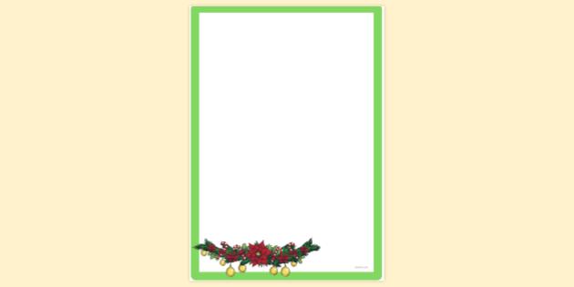 FREE! - Garland Page Border | Page Borders | Twinkl