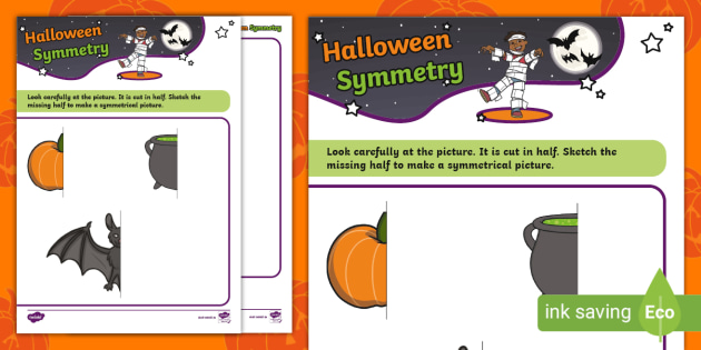 Halloween Symmetry Activity (teacher made)