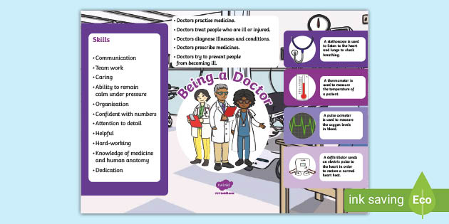 Being a Doctor Display Poster (teacher made)