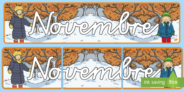 November Display Banner German (teacher made)