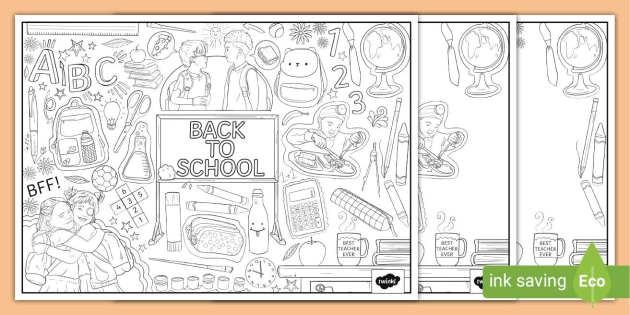 Back to School Doodle Pages | Second Level | CfE | Twinkl