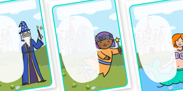 Fantasy Themed Target Posters Large Speech Bubble