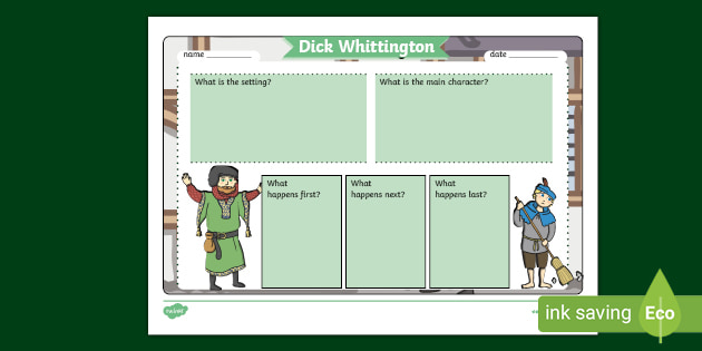 Dick Whittington Story Review Writing Frame (teacher made)