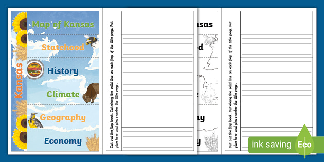 Kansas Day Flap Book | Twinkl Celebrating Kanas