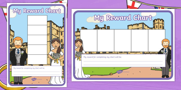 Wedding Five-Frame Sticker Reward Charts (teacher made)