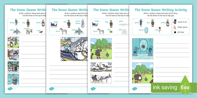 The Snow Queen Early Writing Activities (teacher made)