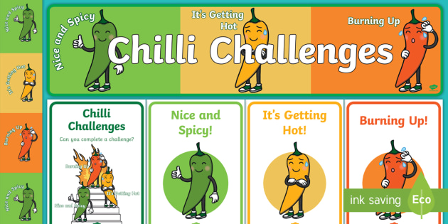 👉 EYFS Chilli Challenges Display Pack