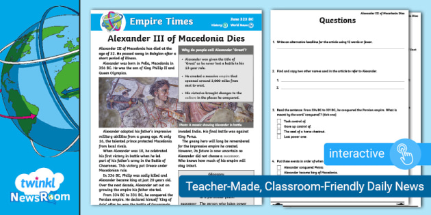 Ancient Greece News | Twinkl Resources (teacher made)