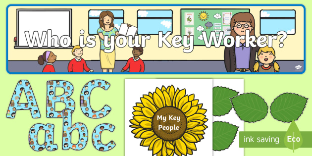 Key Person Flower Themed Display Pack - Key Person Display Pack Flower ...