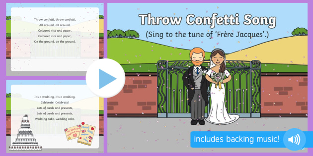 Throw Confetti Song PowerPoint