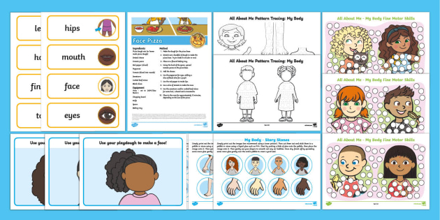 Ages 2-3 All About Me - My Body Resource Pack (teacher made)