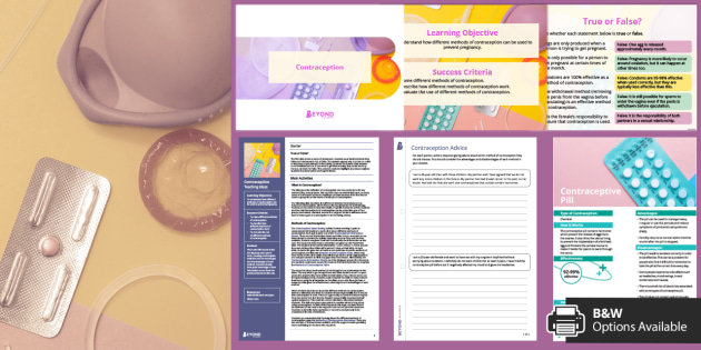 Contraception Lesson Pack | KS3 Biology | Beyond Science