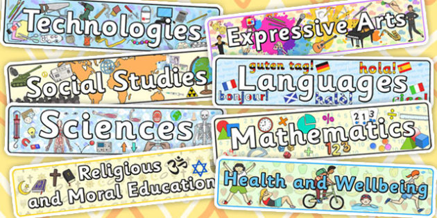 Curriculum For Excellence Display Banner Pack (teacher made)
