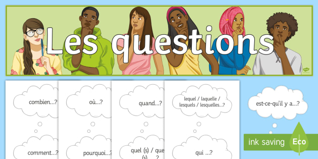Question Words Display Pack French (teacher made)
