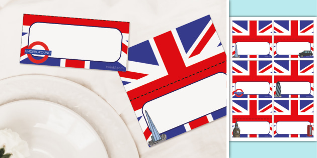 London Place Name Cards | Twinkl Party (teacher made)