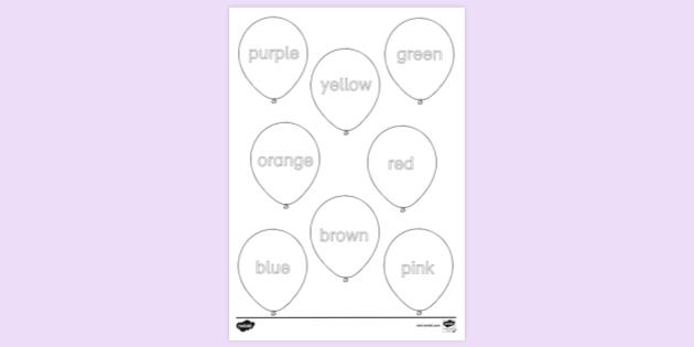 FREE! - Learning Colours Colouring Page | Colouring Sheets