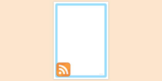 FREE! - Podcast Logo Page Border | Twinkl Page Borders