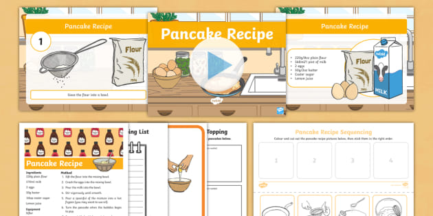 All About Pancakes Recipe Pack (teacher made)
