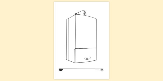 FREE! - Boiler Colouring Sheet | Colouring Sheets