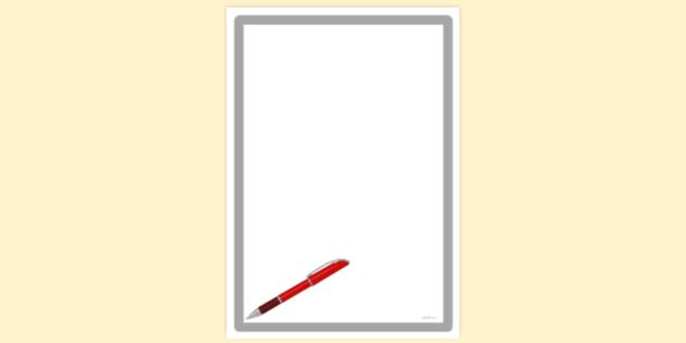 FREE! - Handwriting Pen Page Border (teacher made)