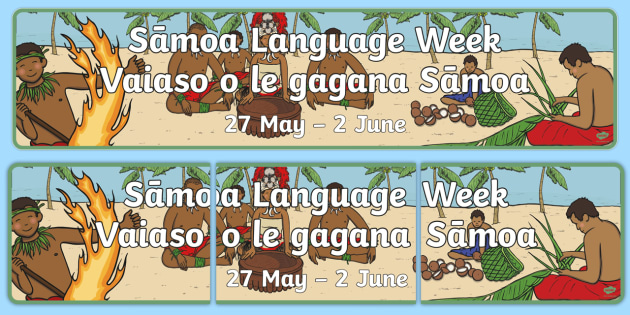 Bilingual Sāmoan Language Week Display Banner