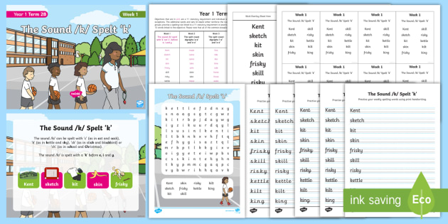 Year 1 Term 2B Week 1 Spelling Pack (teacher made)