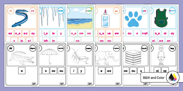 Sound Wall Vowel Spelling Pattern Posters (teacher made)
