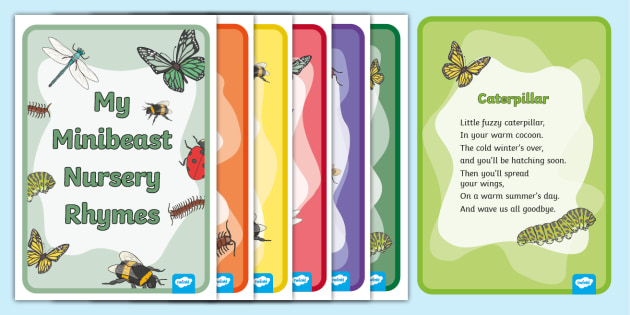 Minibeast Nursery Rhyme Booklet (teacher made)