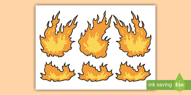 The Great Fire of London Fire Cut-Outs (teacher made)