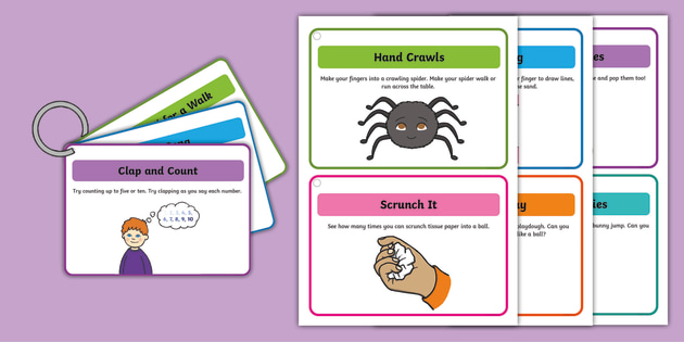 EYFS Calming Activity Ideas Cards (teacher made)
