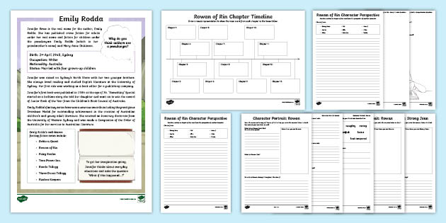 Rowan of Rin Resource Activity Pack (teacher made)