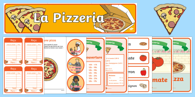 Pizza Parlour Role Play Pack French (teacher made)