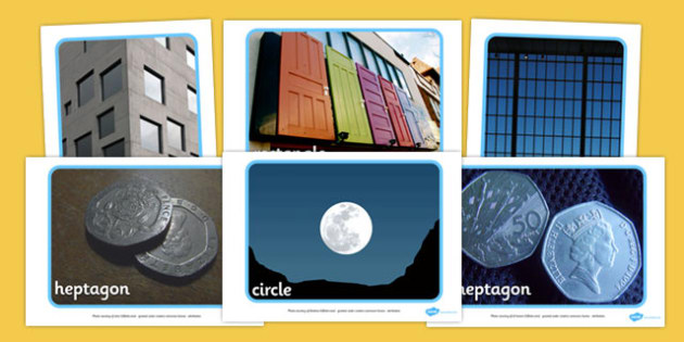 2D Shape Display Photos (teacher made)