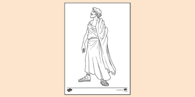 FREE! - Odysseus Colouring Sheet | Colouring Sheets | Twinkl