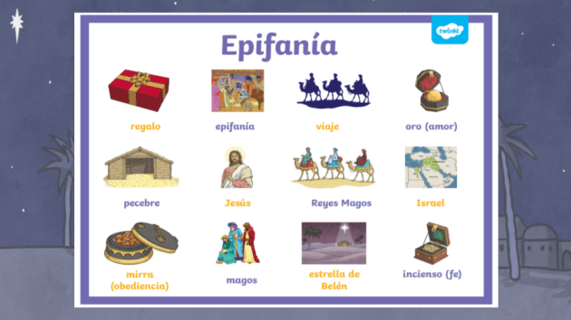 Hoja de vocabulario: La Epifanía (teacher made)