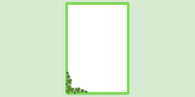 FREE! - Simple Blank Decorative Page Border | Page Borders | Twinkl