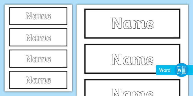 Editable Name Tracing Cards (creat de profesori)