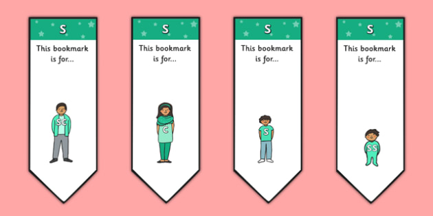 s Sound Family Editable Bookmarks (teacher made)