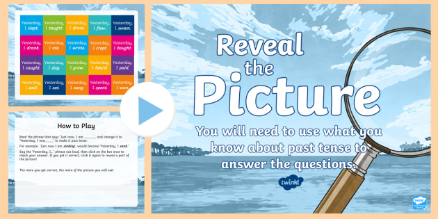 Irregular Past Tense Verbs Game Picture PowerPoint - Twinkl