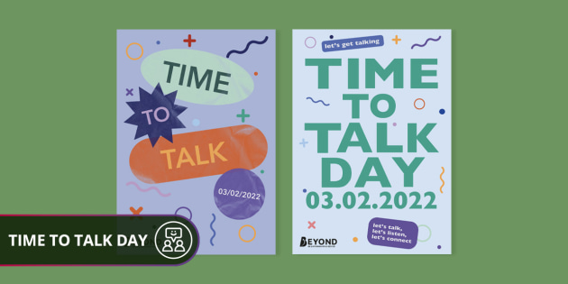 Time to Talk Day Display Poster (teacher made)