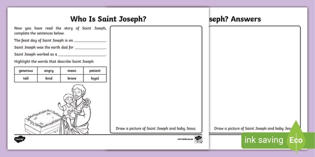 Who Is Saint Joseph? (teacher made)