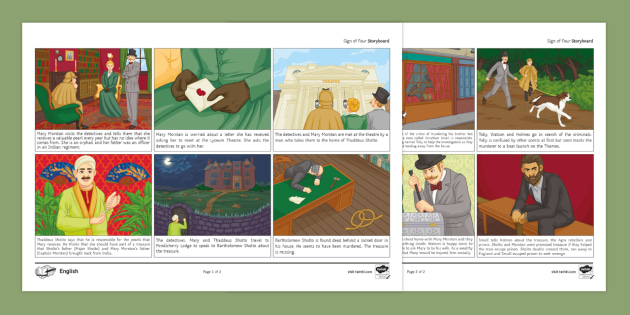 The Sign of Four Storyboard (teacher made)