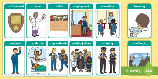Developing the Young Workforce Flashcards (teacher made)